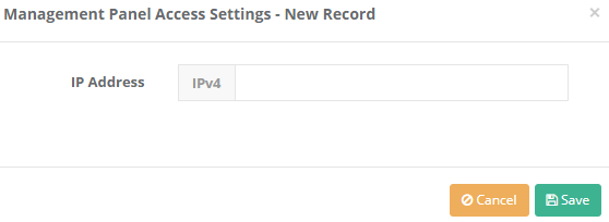 Administration Panel Access Settings - ePati Cyber Security